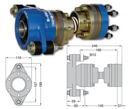 Python drive unit compleet P60-B ø1 1/4"/40 - Complete koppelingen ...